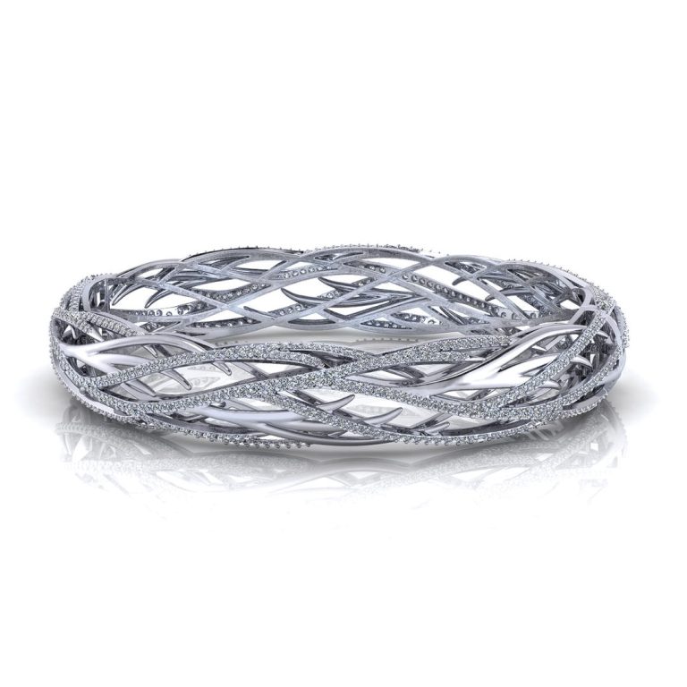 Woven Diamond Bangle Bracelet – TOSOTO&Esther