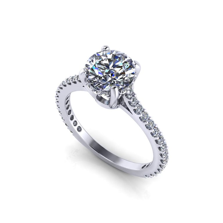 Slim Diamond Engagement Ring – TOSOTO&Esther