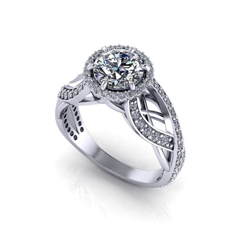 Artistic Halo Engagement Ring – TOSOTO&Esther