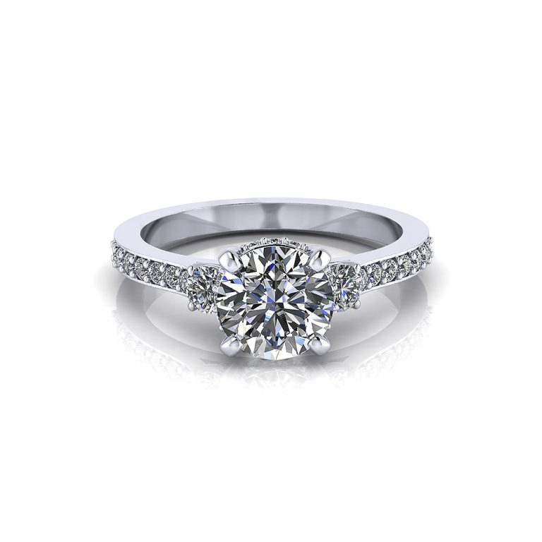 Bridged Engagement Diamond Ring – TOSOTO&Esther