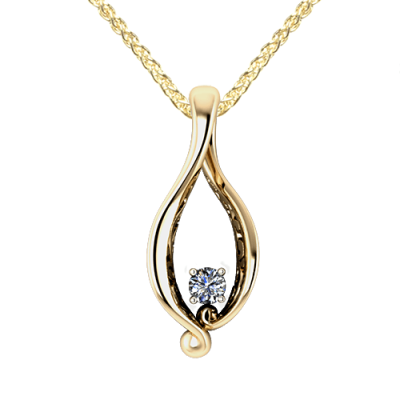 Scroll Diamond Necklace – TOSOTO&Esther