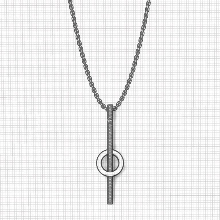 Circle Diamond Line Necklace – TOSOTO&Esther