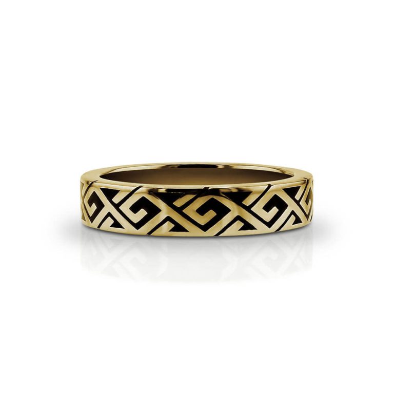 Geometric Black Wedding Ring – TOSOTO&Esther