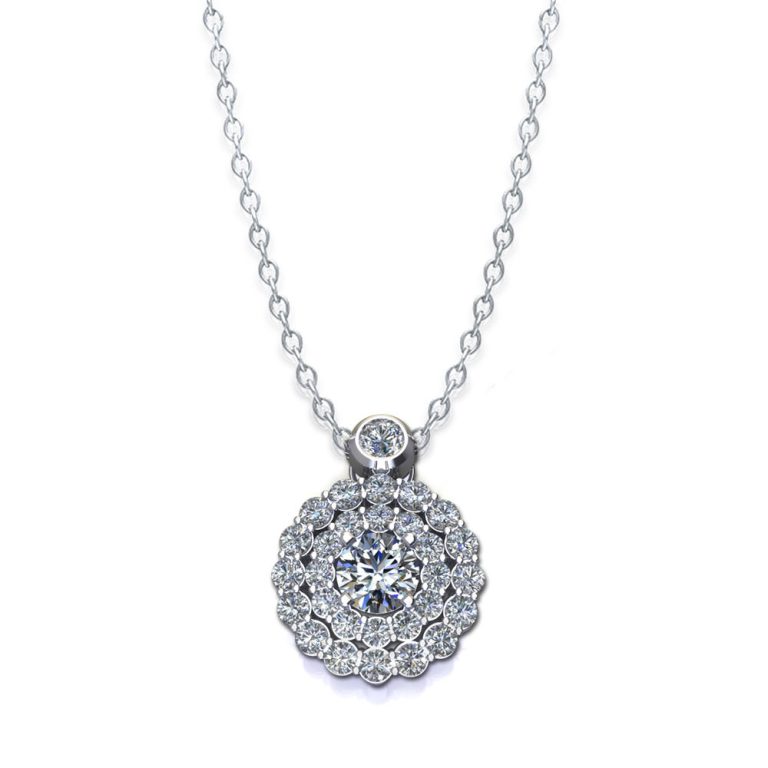 Tiered Diamond Cluster Necklace – TOSOTO&Esther